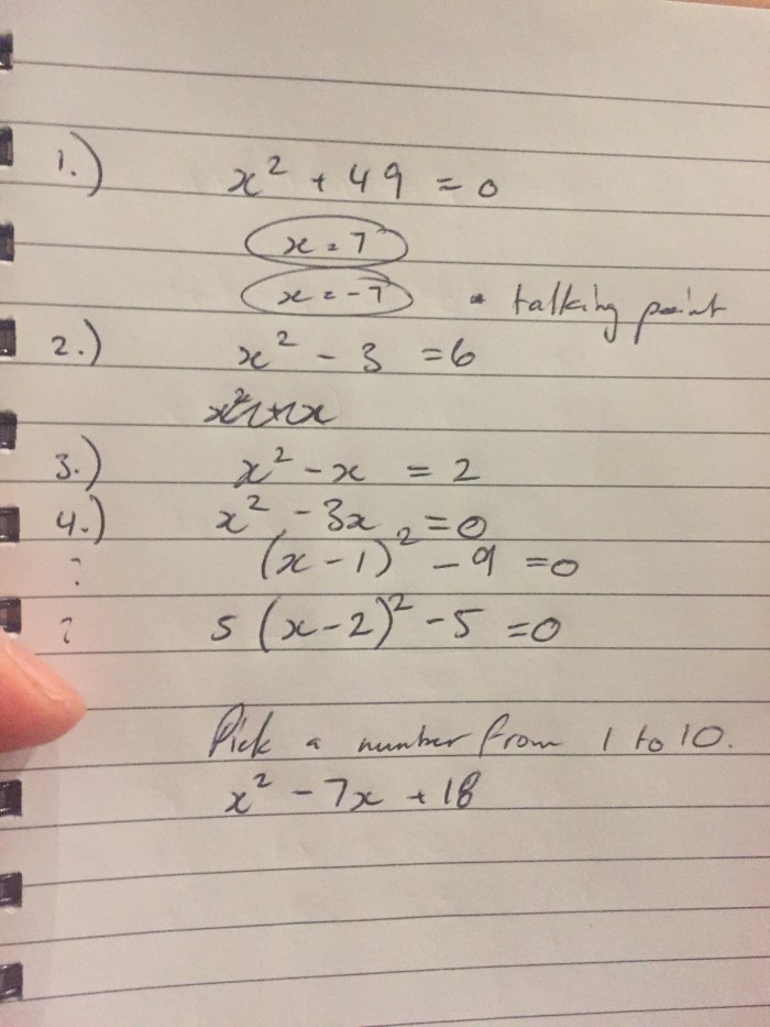 Solving Quadratics Using Misconceptions | How I teach maths.